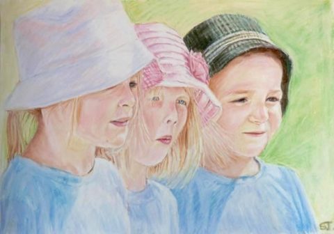 Portrait Of Children – Summer’s Day – Sarah James – Portrait Artist in ...