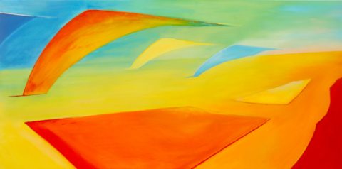 Abstract Art – Sailaway – Surrey Artist Alan Brain – Paintings in ...