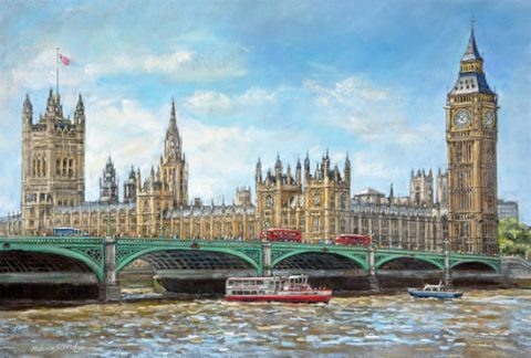 The Thames At Westminster – Malcolm Surridge – Surrey Artist – Pastels ...