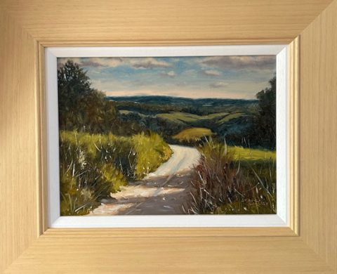 Newlands Corner Oil Painting by Surrey Landscape Artist Steve Wells ...